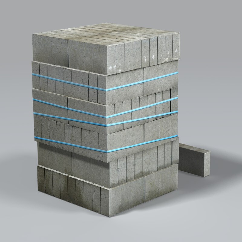 construction breezeblocks 3ds