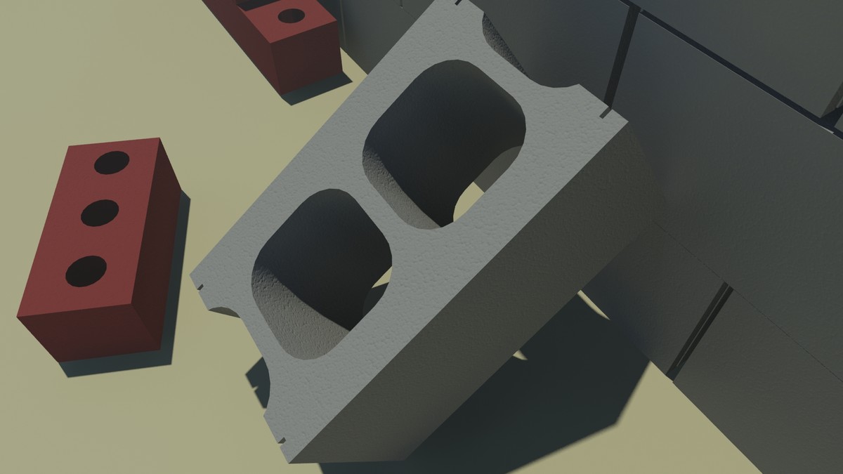 Free Cinder Block 3D Models for Download | TurboSquid