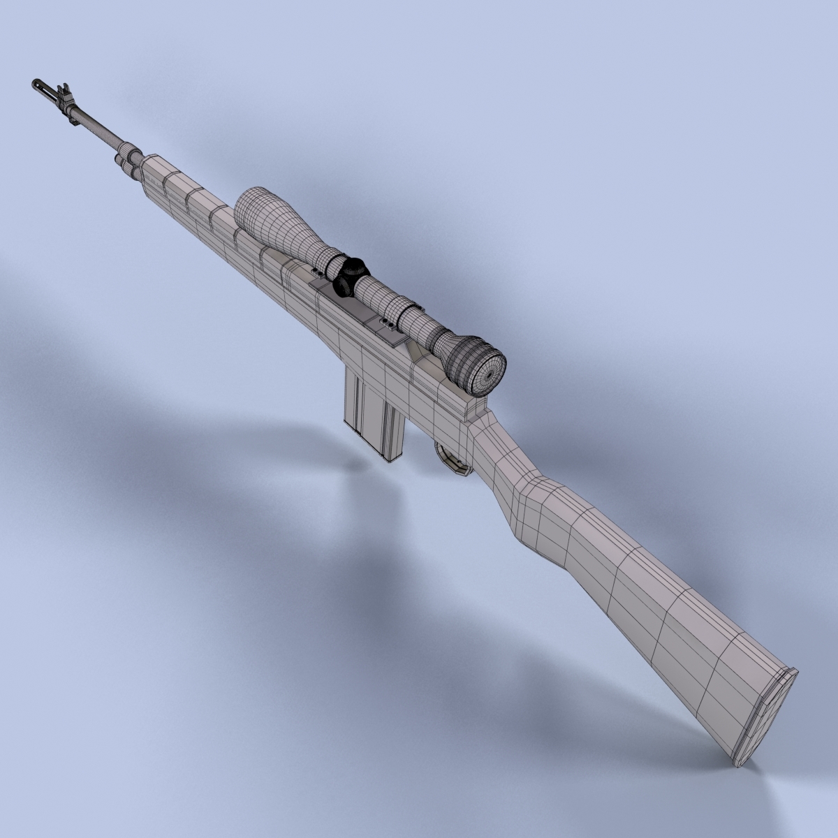rifle sniper 3d model