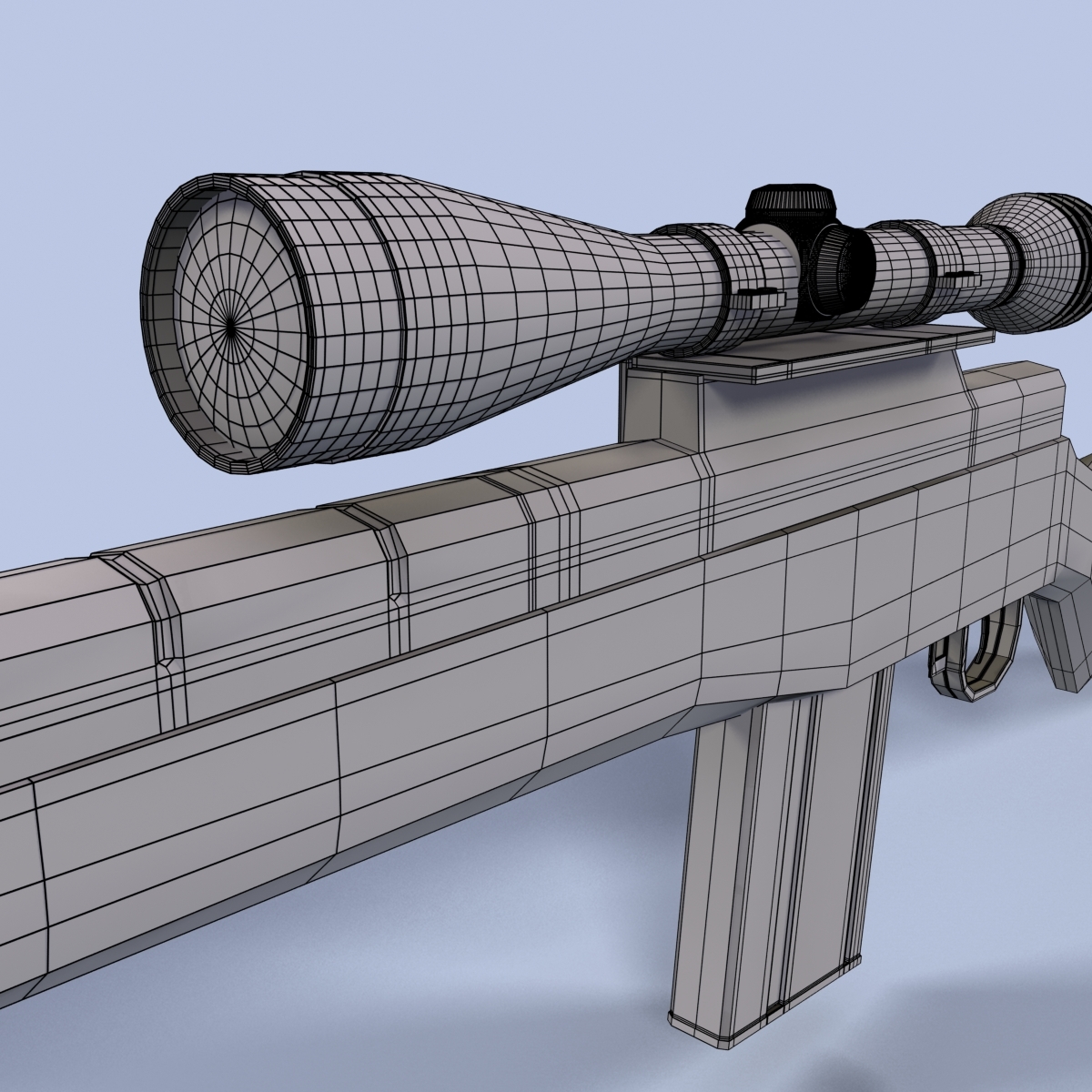 rifle sniper 3d model