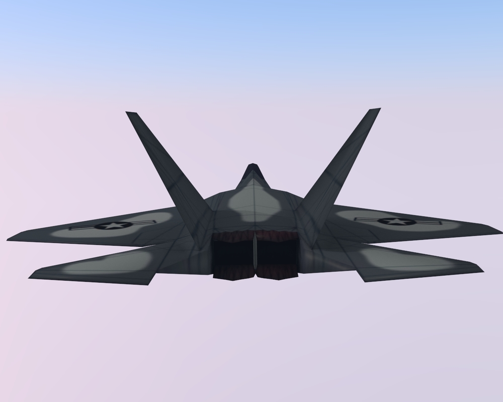3d model of yf-22 lightning