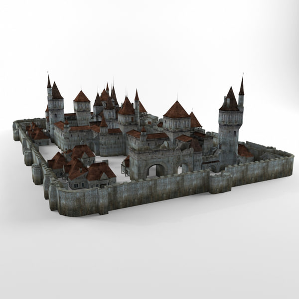 3ds max ancient castle