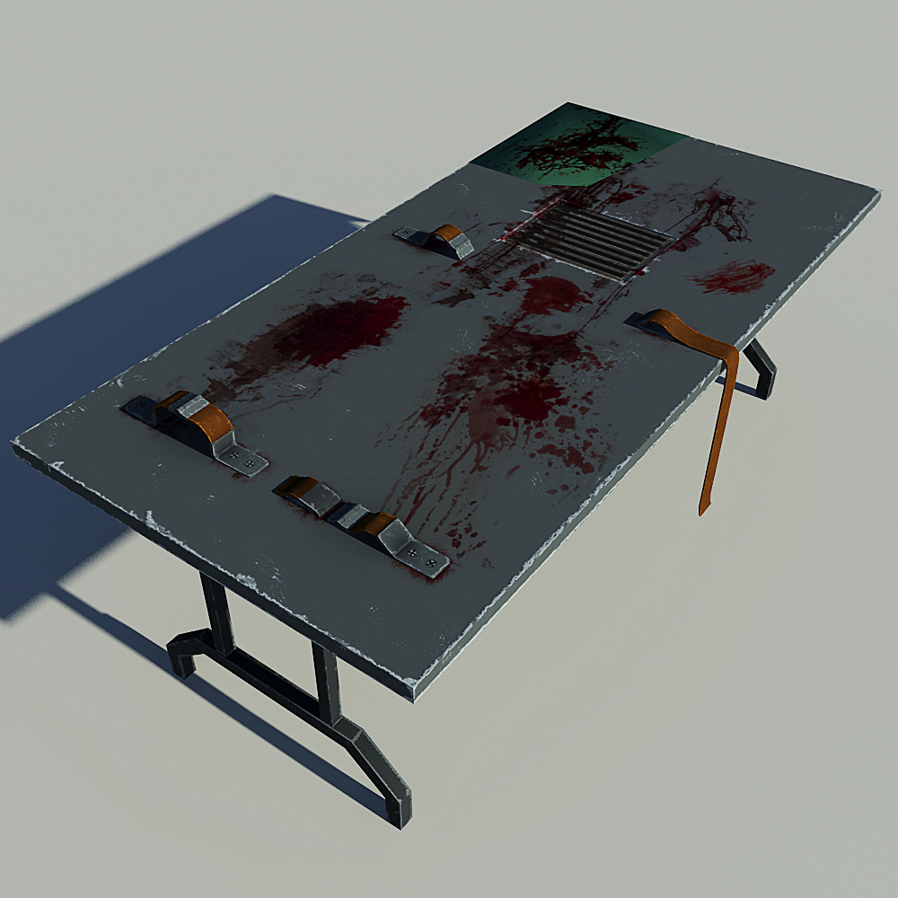 3d torture table model