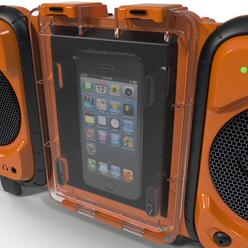 3d c4d iphone 5 stereo boombox