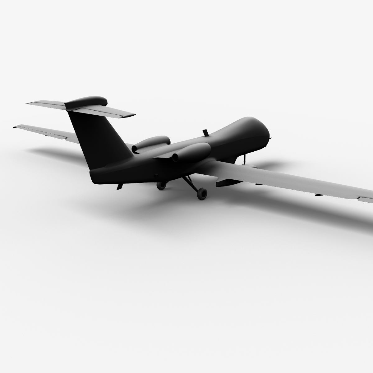 cassidian talarion uav drone 3d model