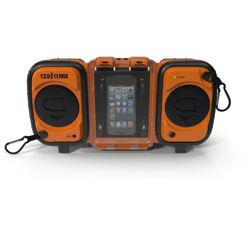 3d c4d iphone 5 stereo boombox