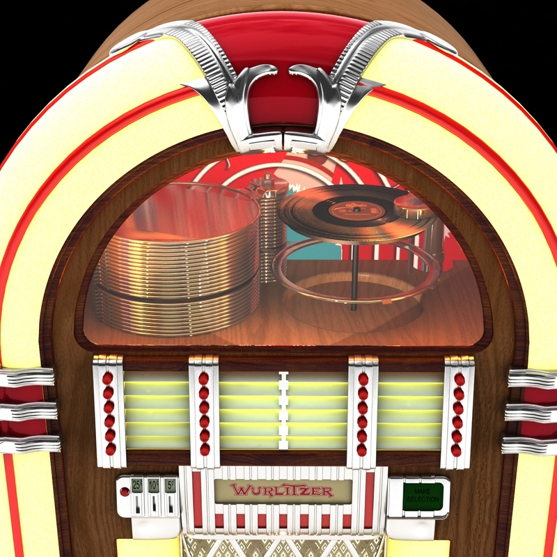 wurlitzer jukebox 3d max