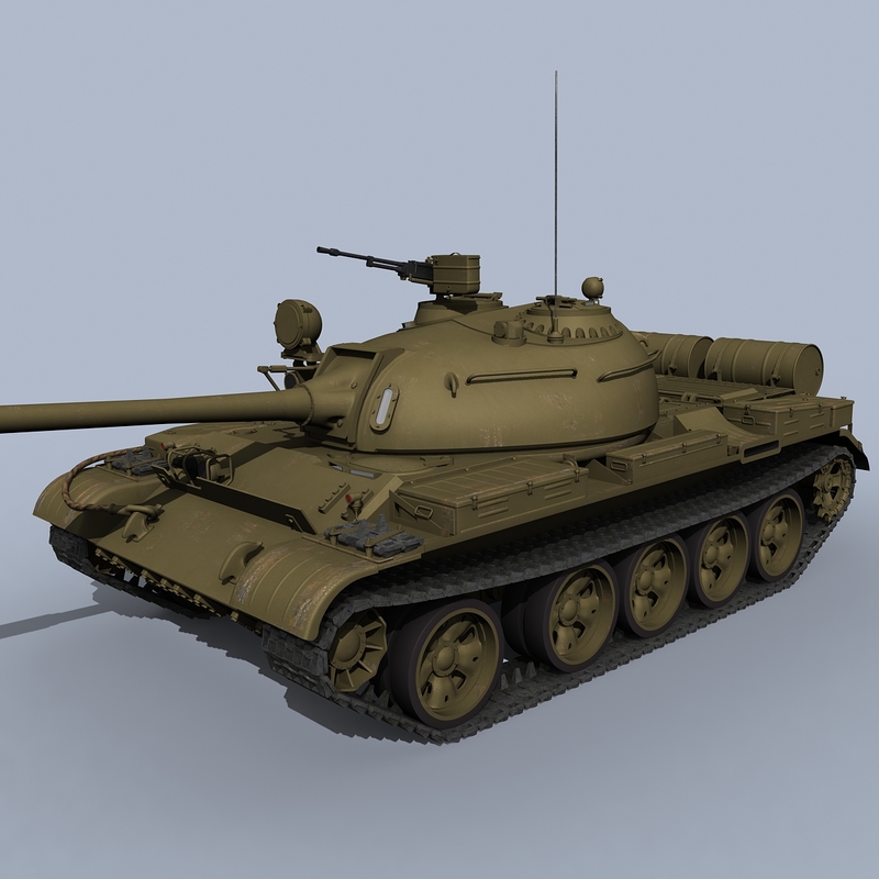3ds max soviet t-55 tank