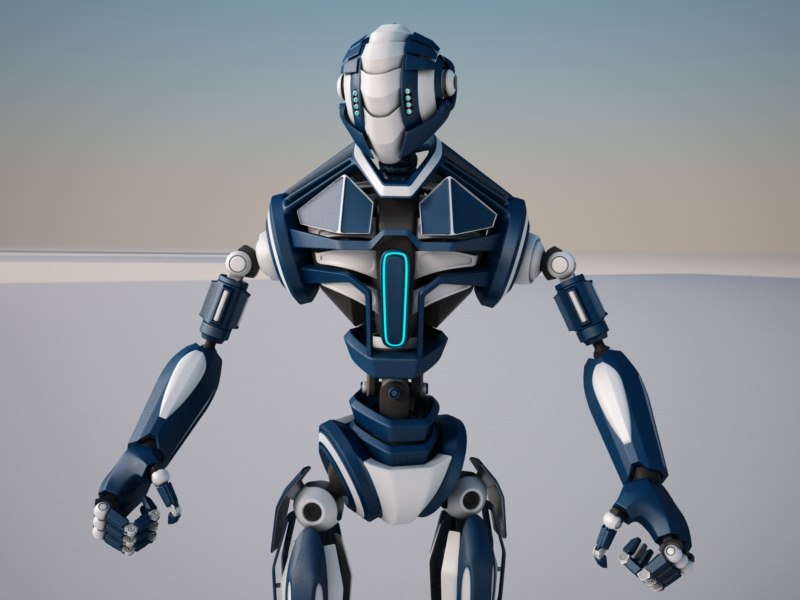 robot materials 3d model