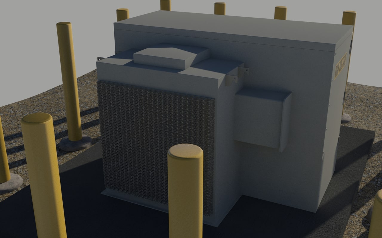 max outdoor electrical substation pillars