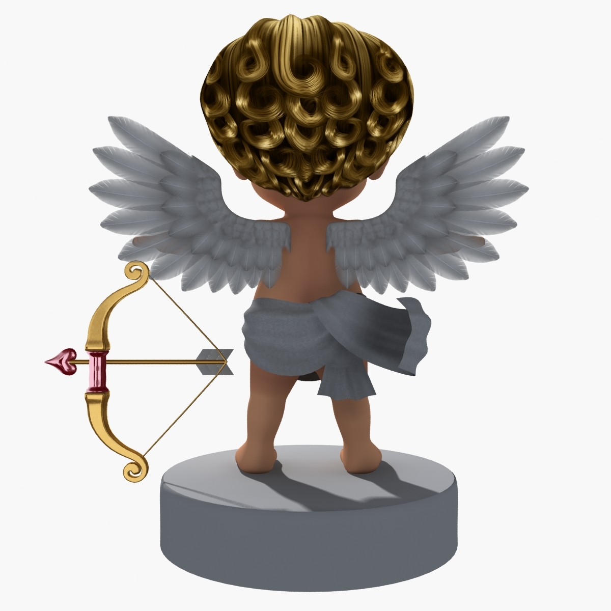cartoon character cupid 3d model