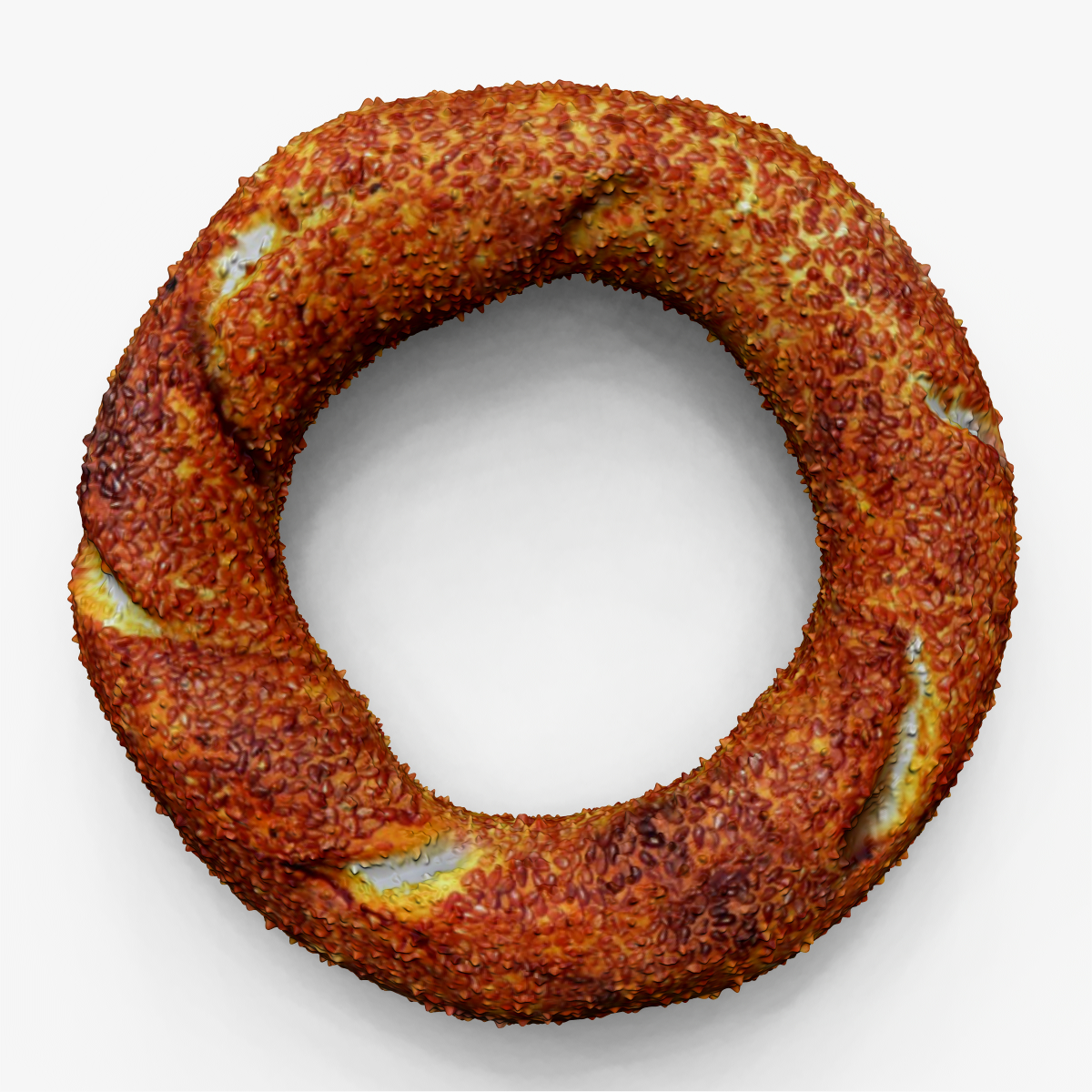 3d turkish bagel simit