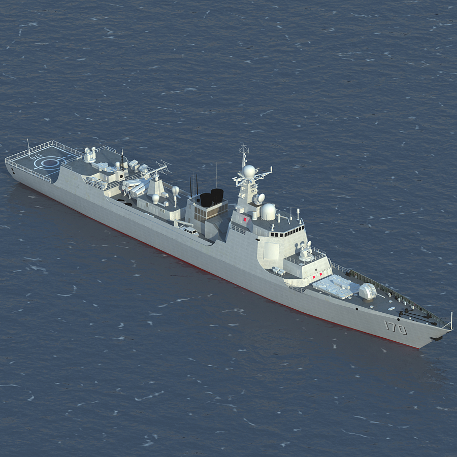 3d type 052c destroyer