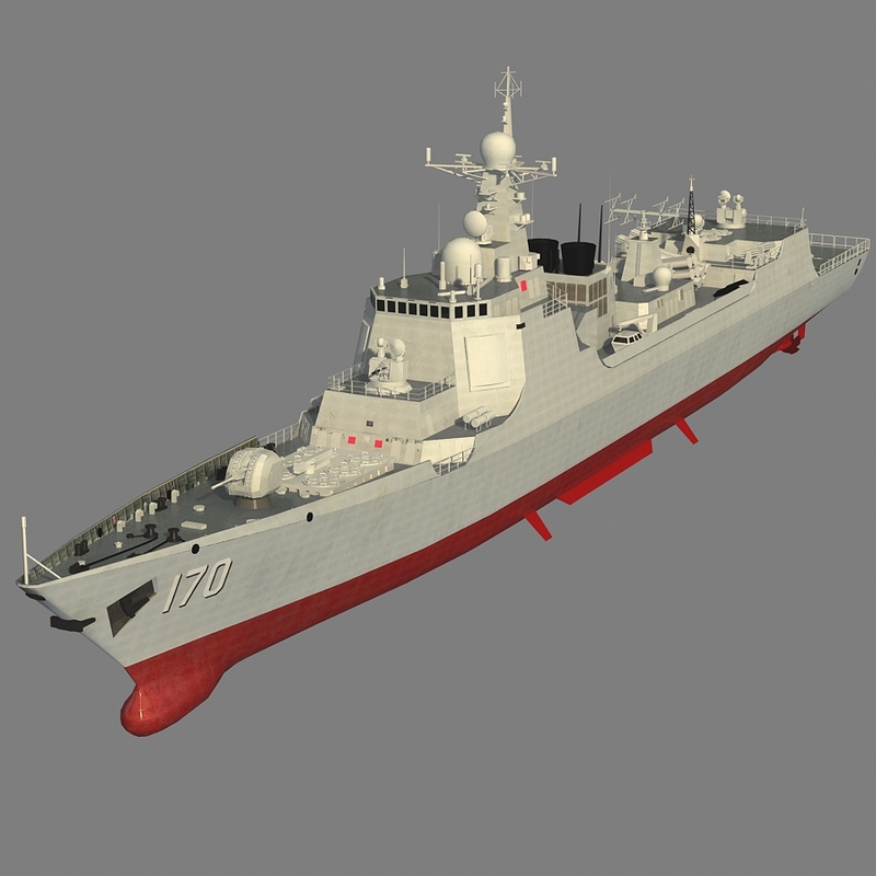 3d type 052c destroyer