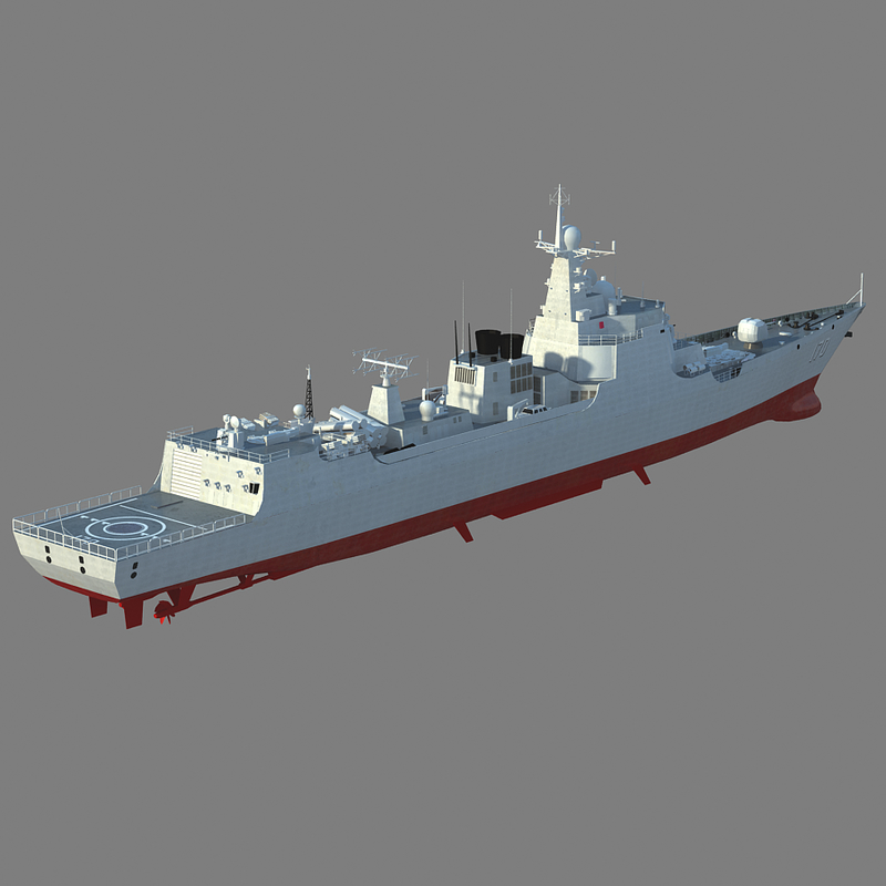 3d type 052c destroyer