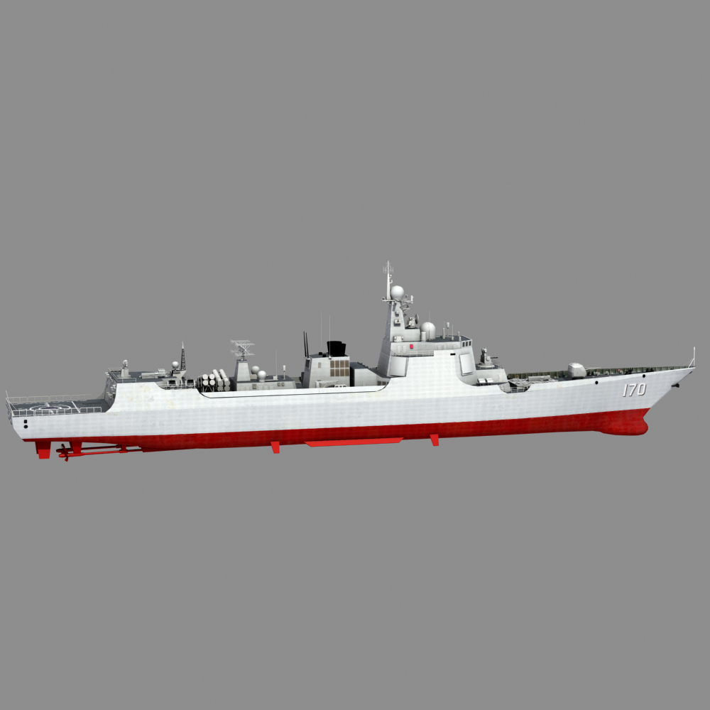 3d type 052c destroyer
