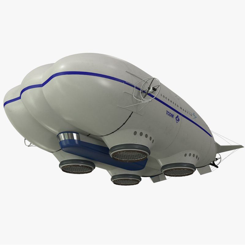 3d model aerostatic hybrid airship lockheed martin