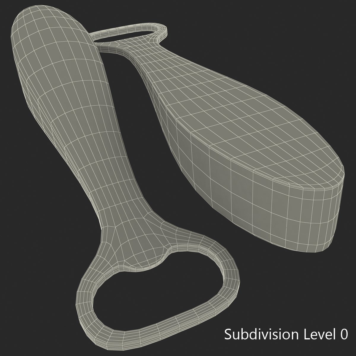 3d bottle opener model