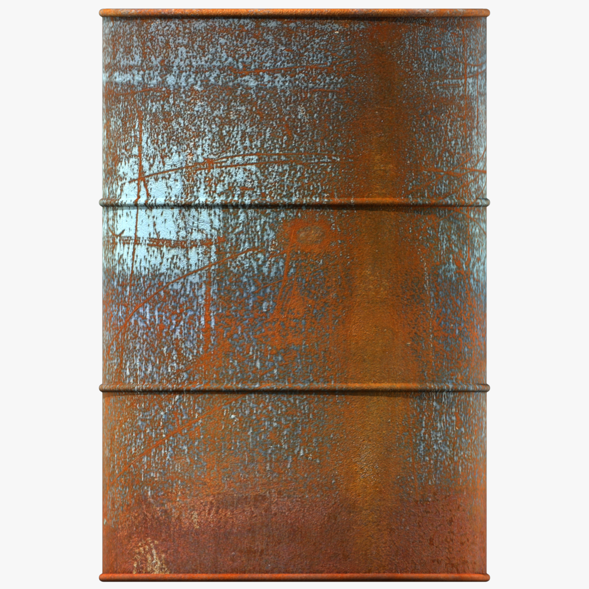 old rusty barrel 3d max