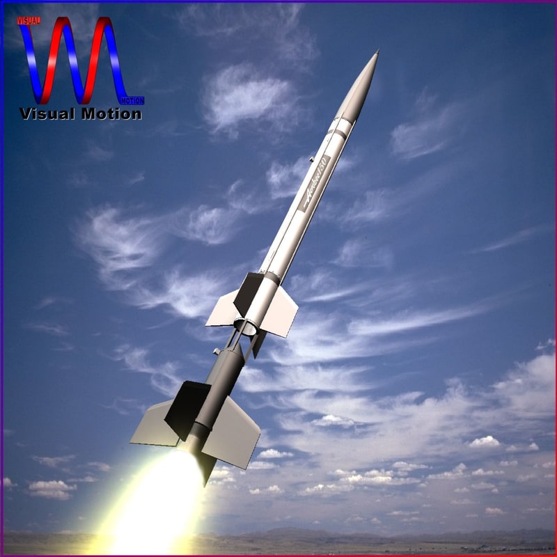 3d model sounding rocket aerobee 150