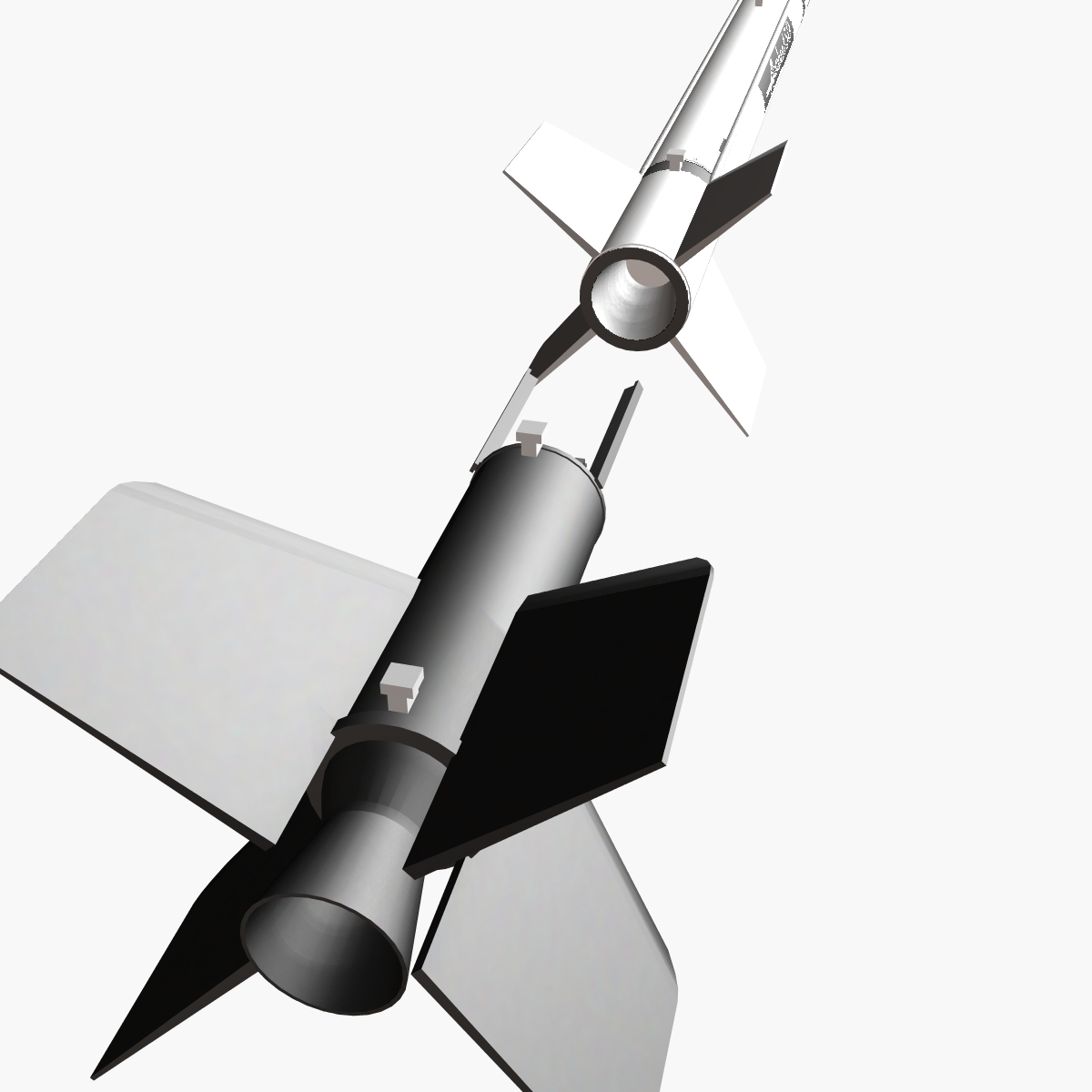 3d model sounding rocket aerobee 150