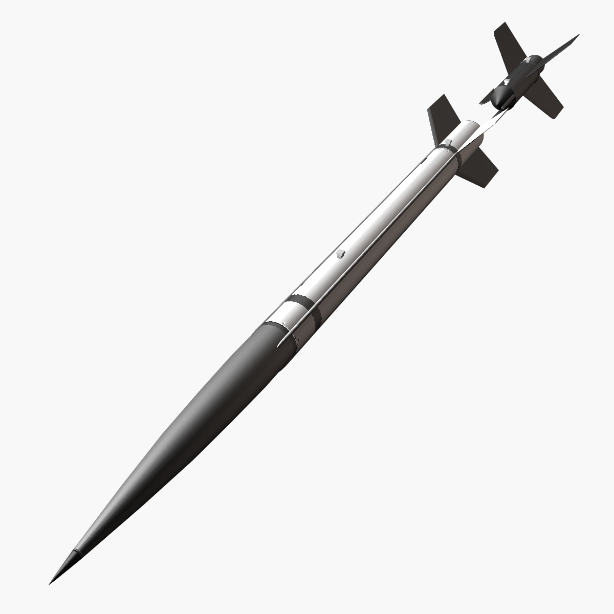 3d model sounding rocket aerobee 150