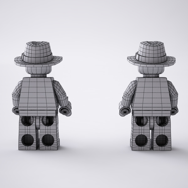 3d max rigged lego cowboy
