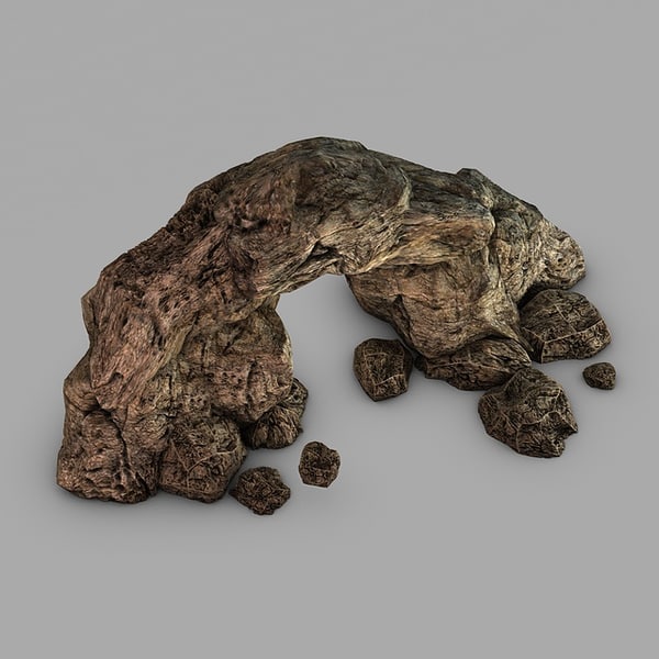 3ds max cave entrance