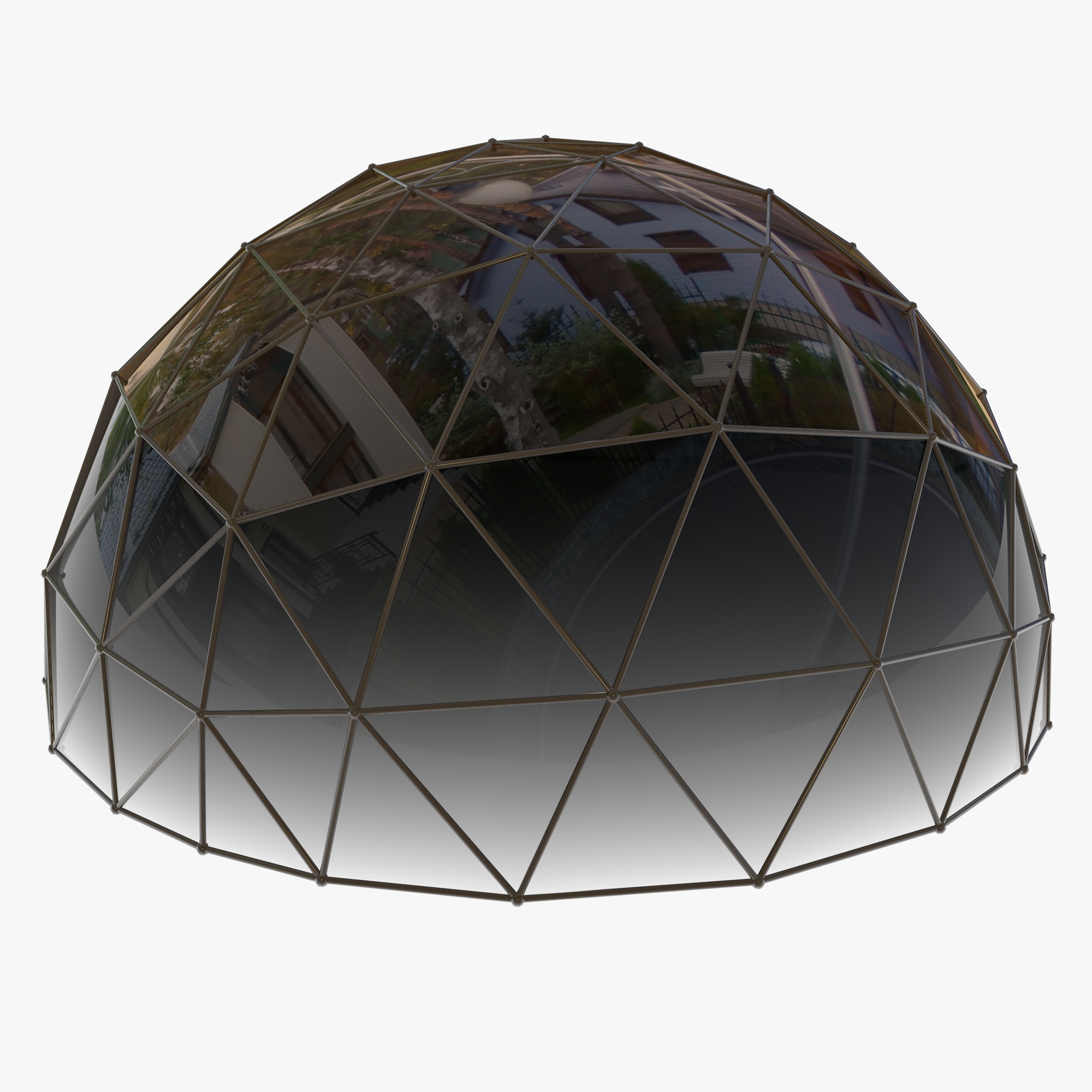 3d geodesic house