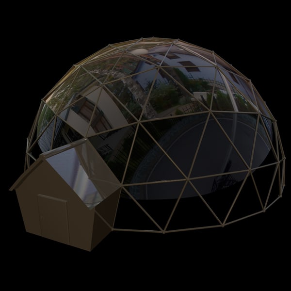 3d geodesic house