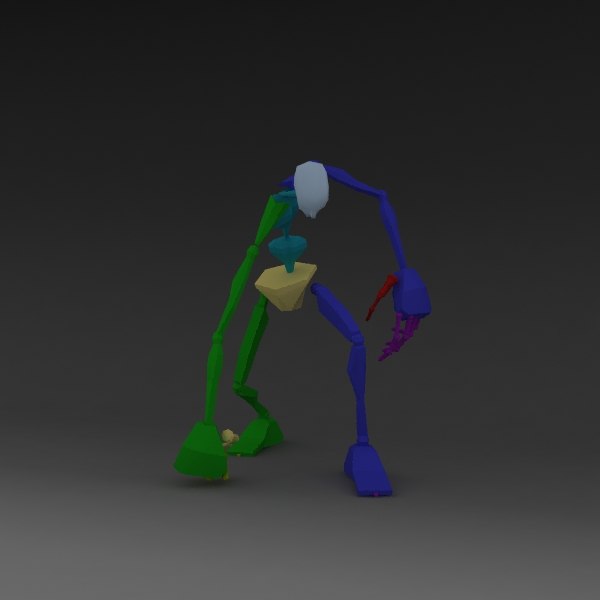 rigged character animation golem max