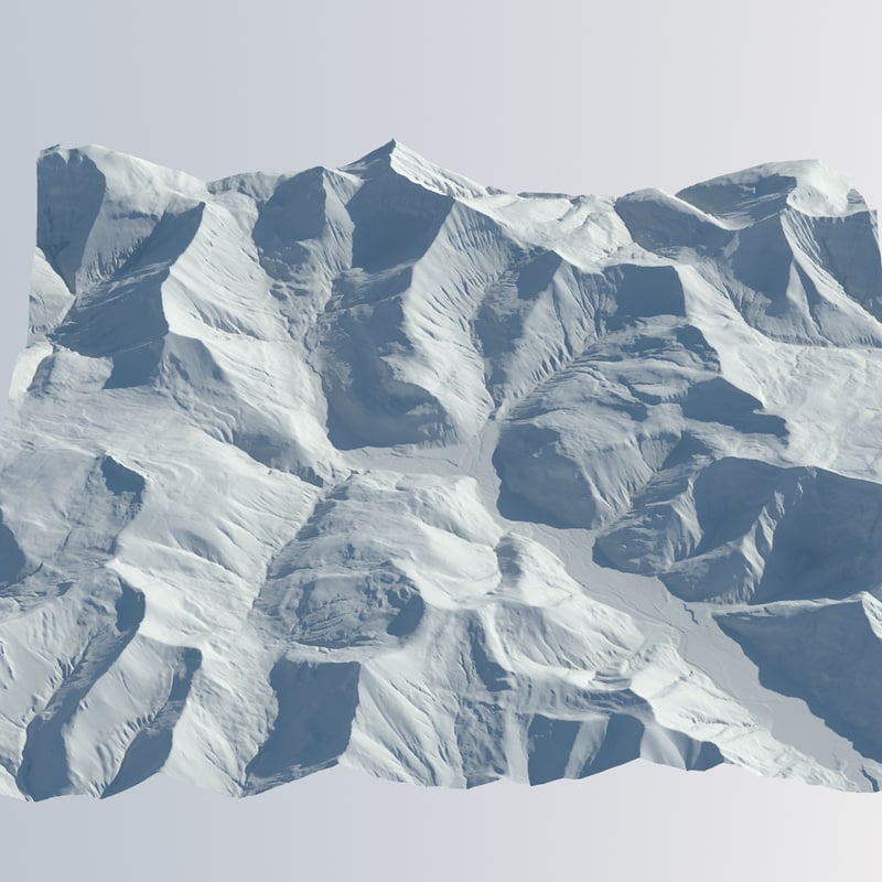 3d model terrain realistic