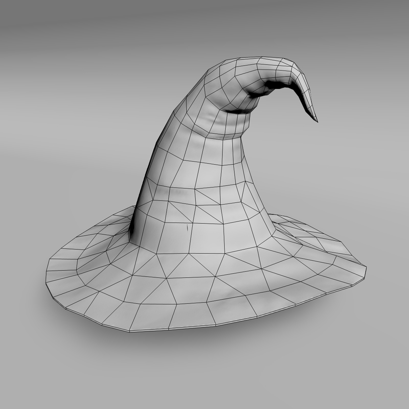 3d hat low-poly