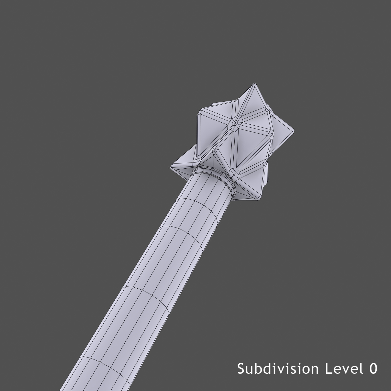 3d medieval mace model