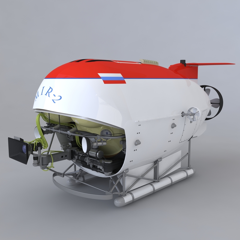 submarine mir-2 3d model