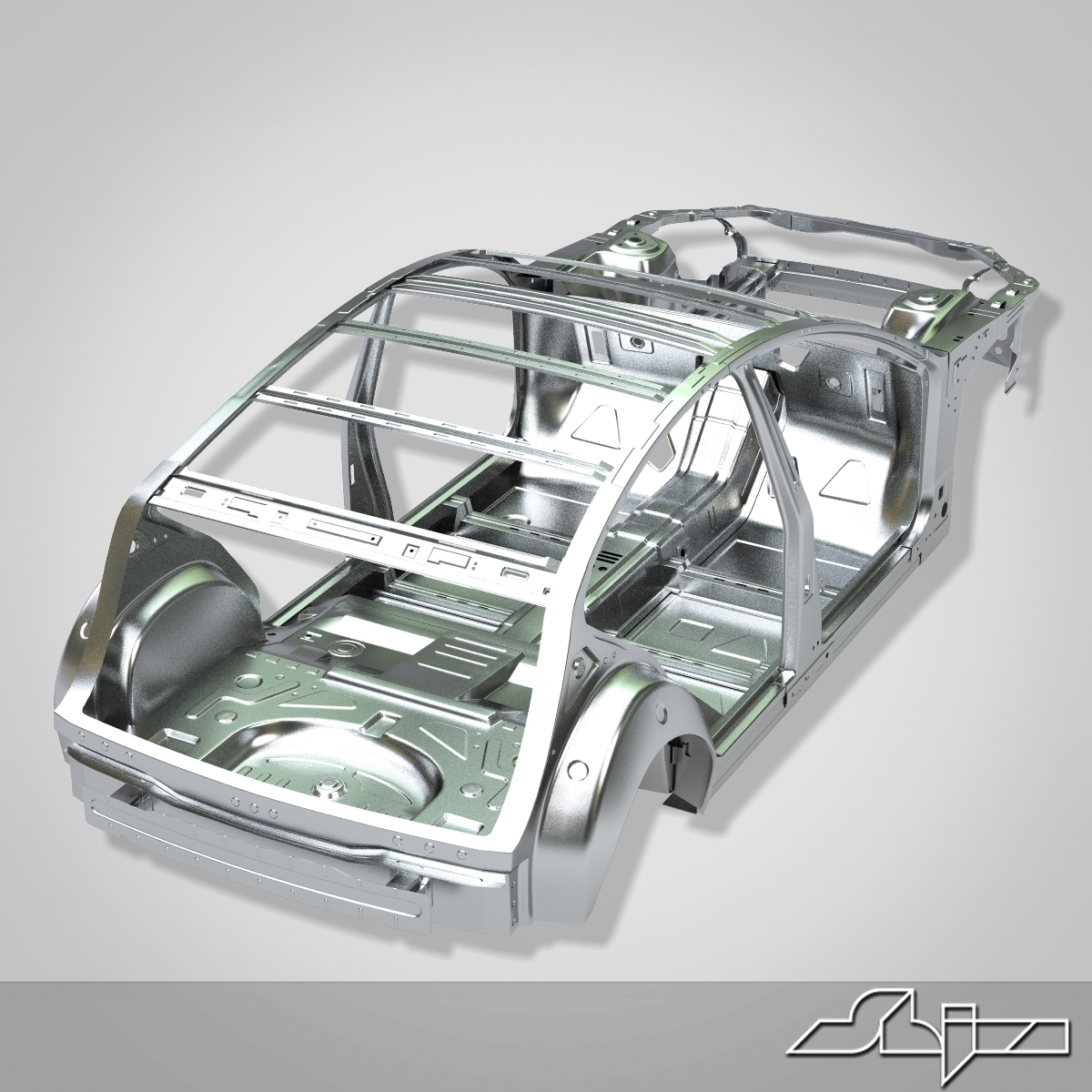 3d model car frame