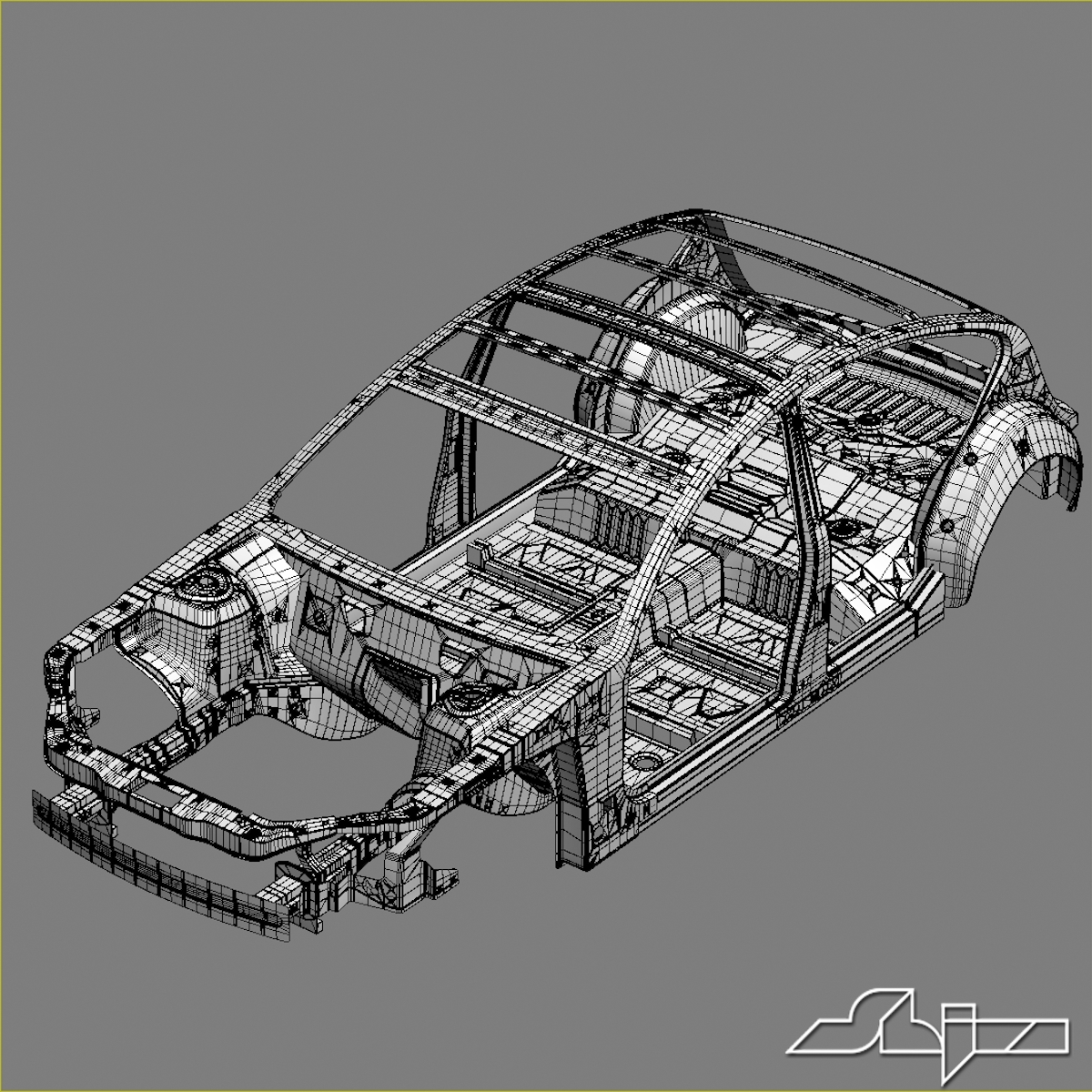 3d model car frame