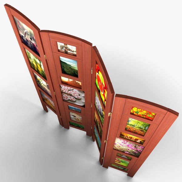photo frame room divider 3d model