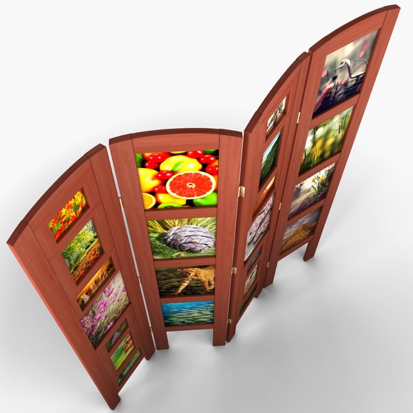 photo frame room divider 3d model