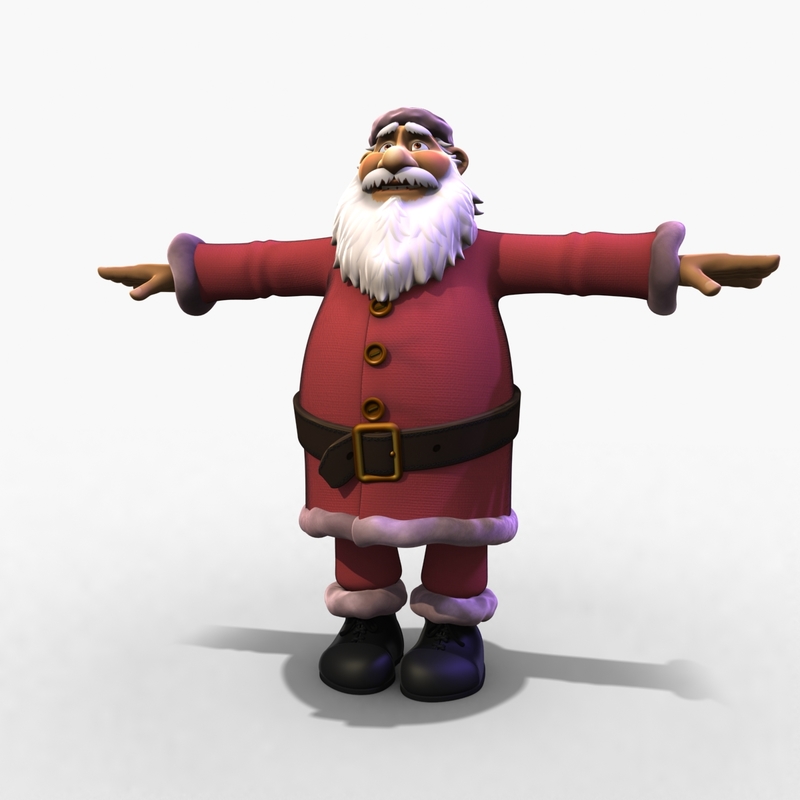 3d santa claus model