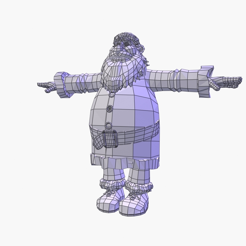 3d santa claus model