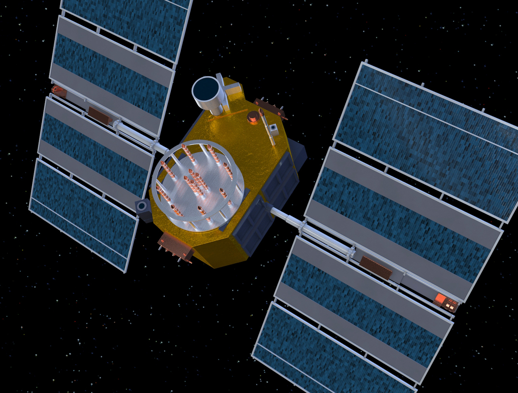 3d max gps satellite