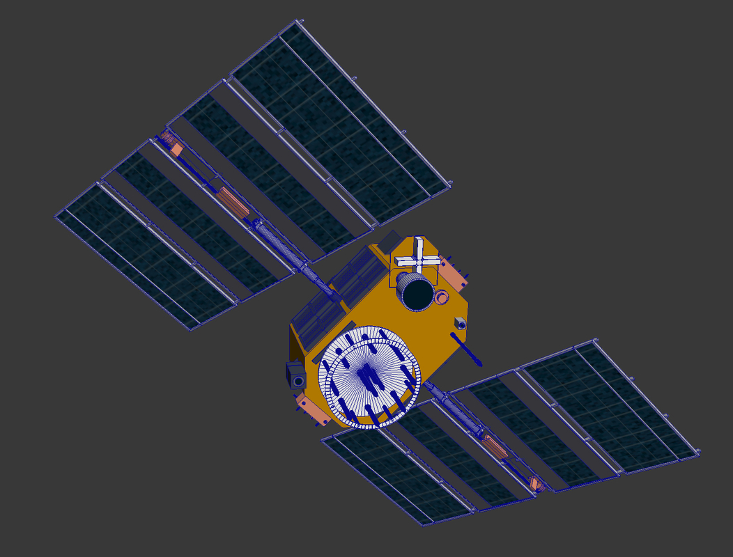 3d max gps satellite