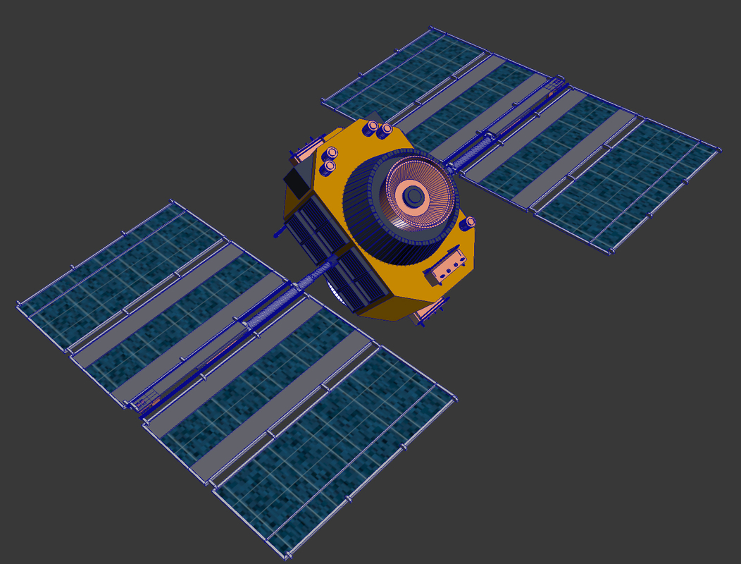 3d max gps satellite