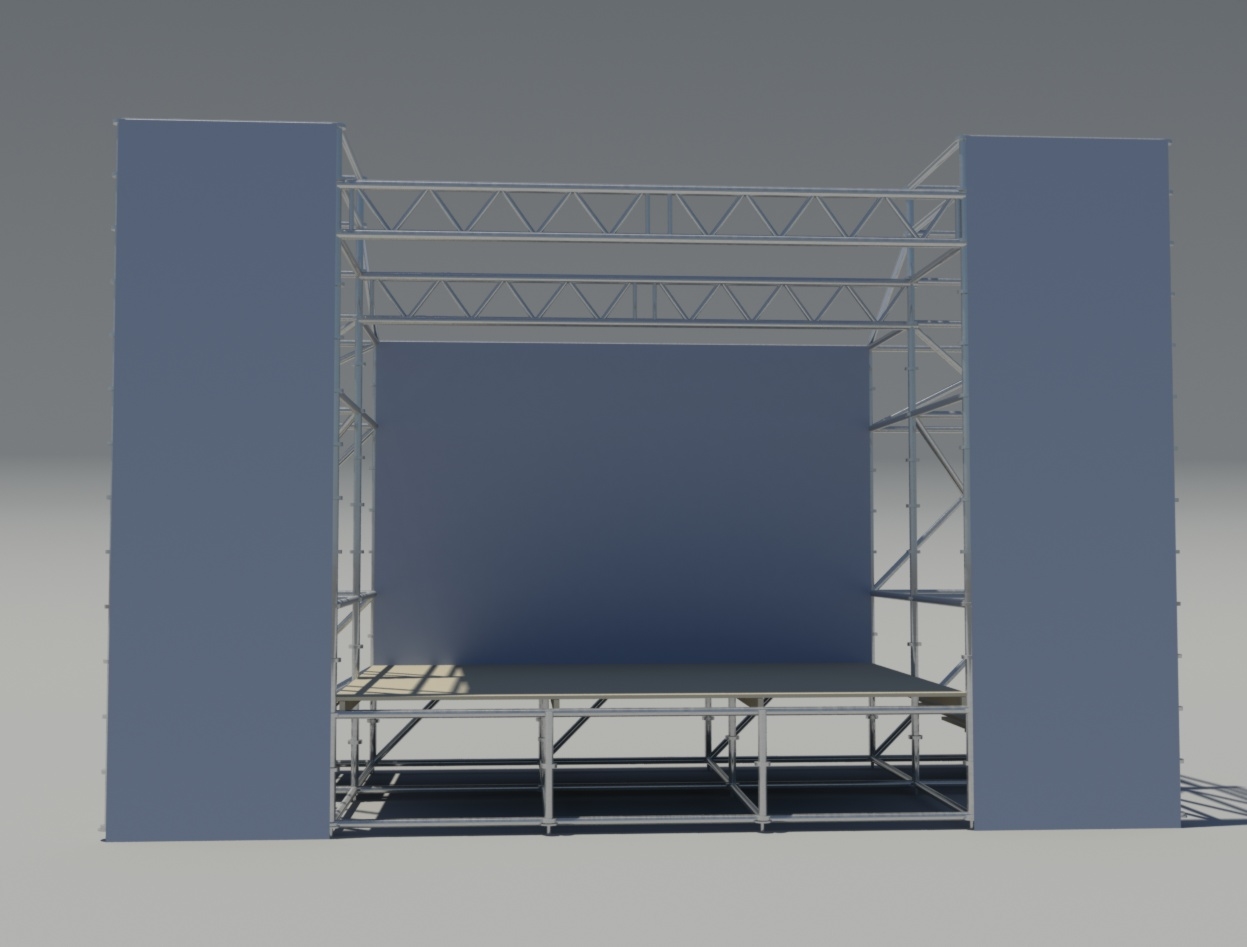 scene arena concert 3d model