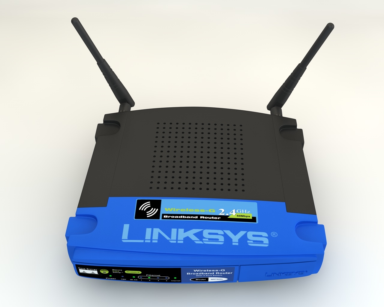 linksys broadband router 3d model