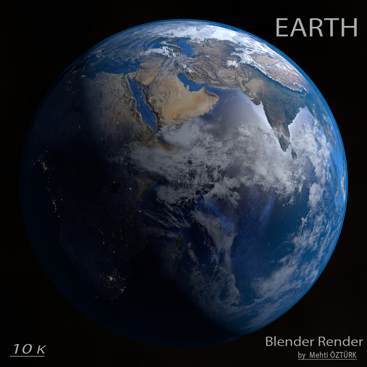 realistic earth 3d max