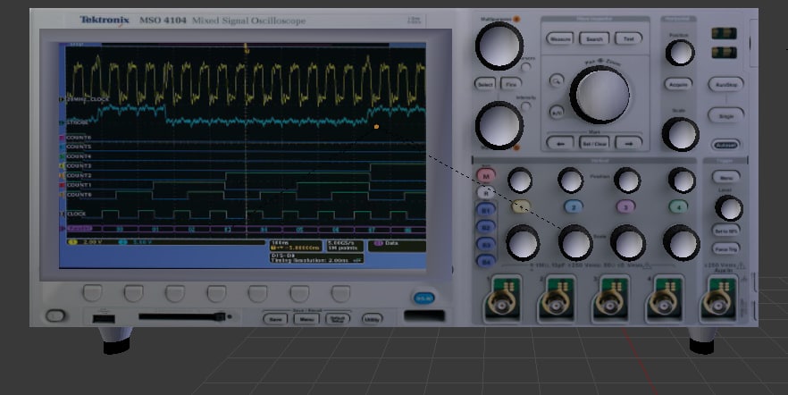 3d model oscilloscope
