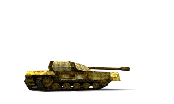 free max model combat tank animation