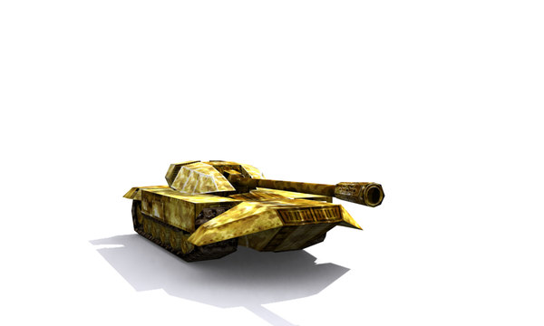 free max model combat tank animation